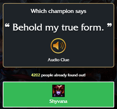 Solução LoLdle 9 de fevereiro: "Behold my true form", classic, skill ...
