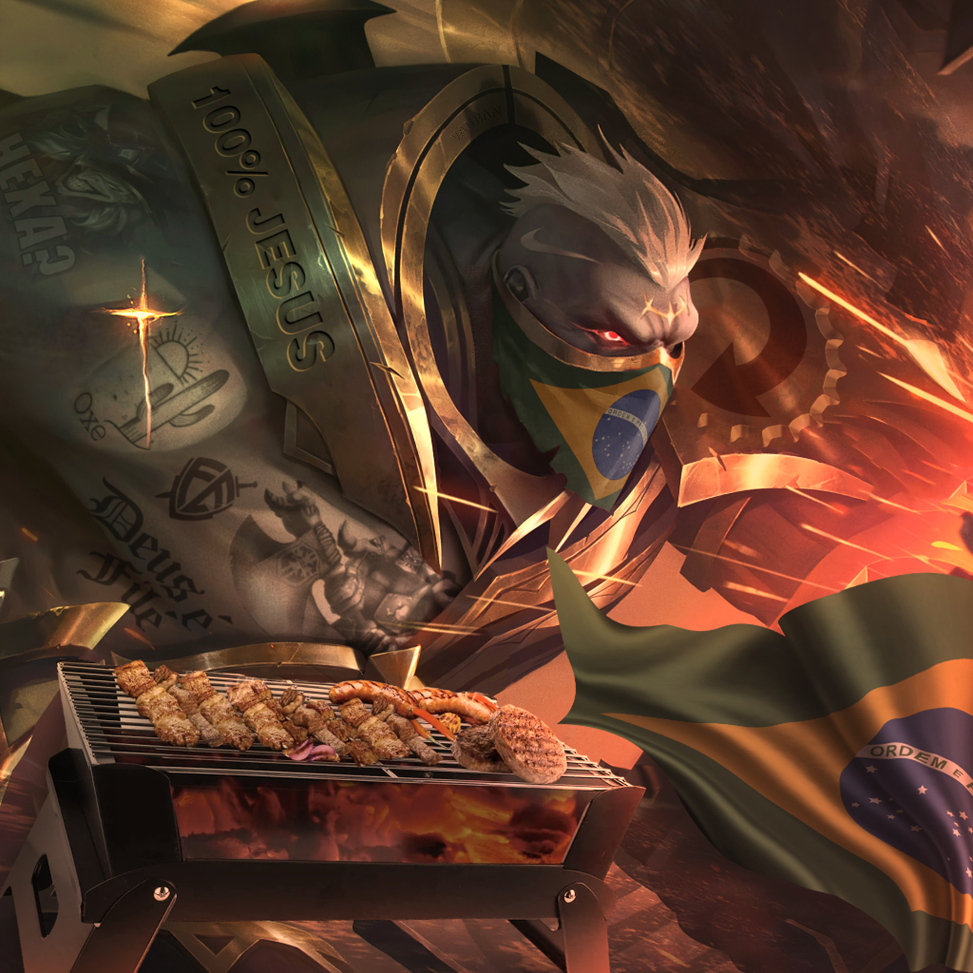 Designer edita skins de campeões do LoL com temática brasileira para a ...