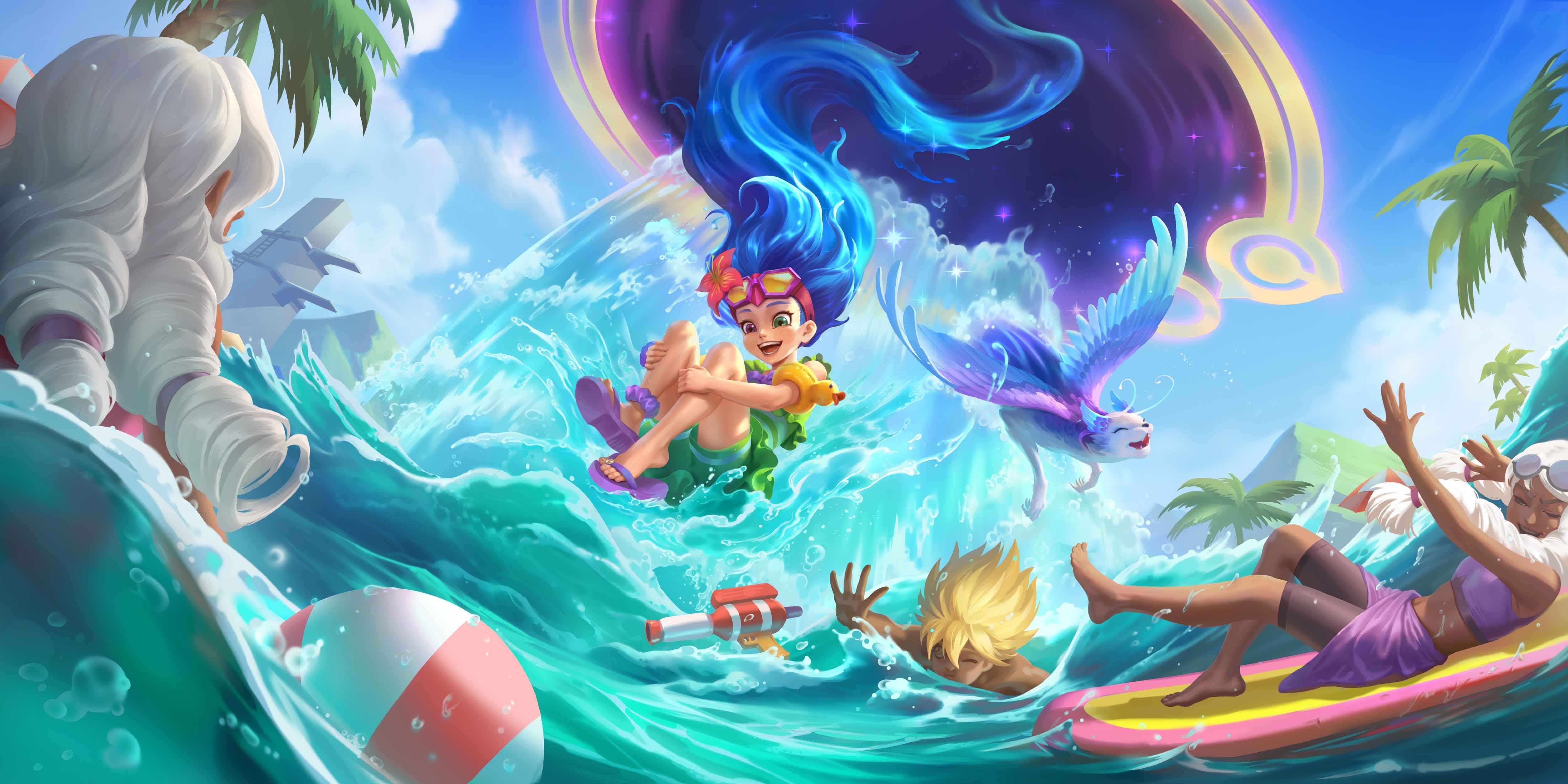 Novas artes de skins Curtindo o Verão são reveladas para Legends of ...