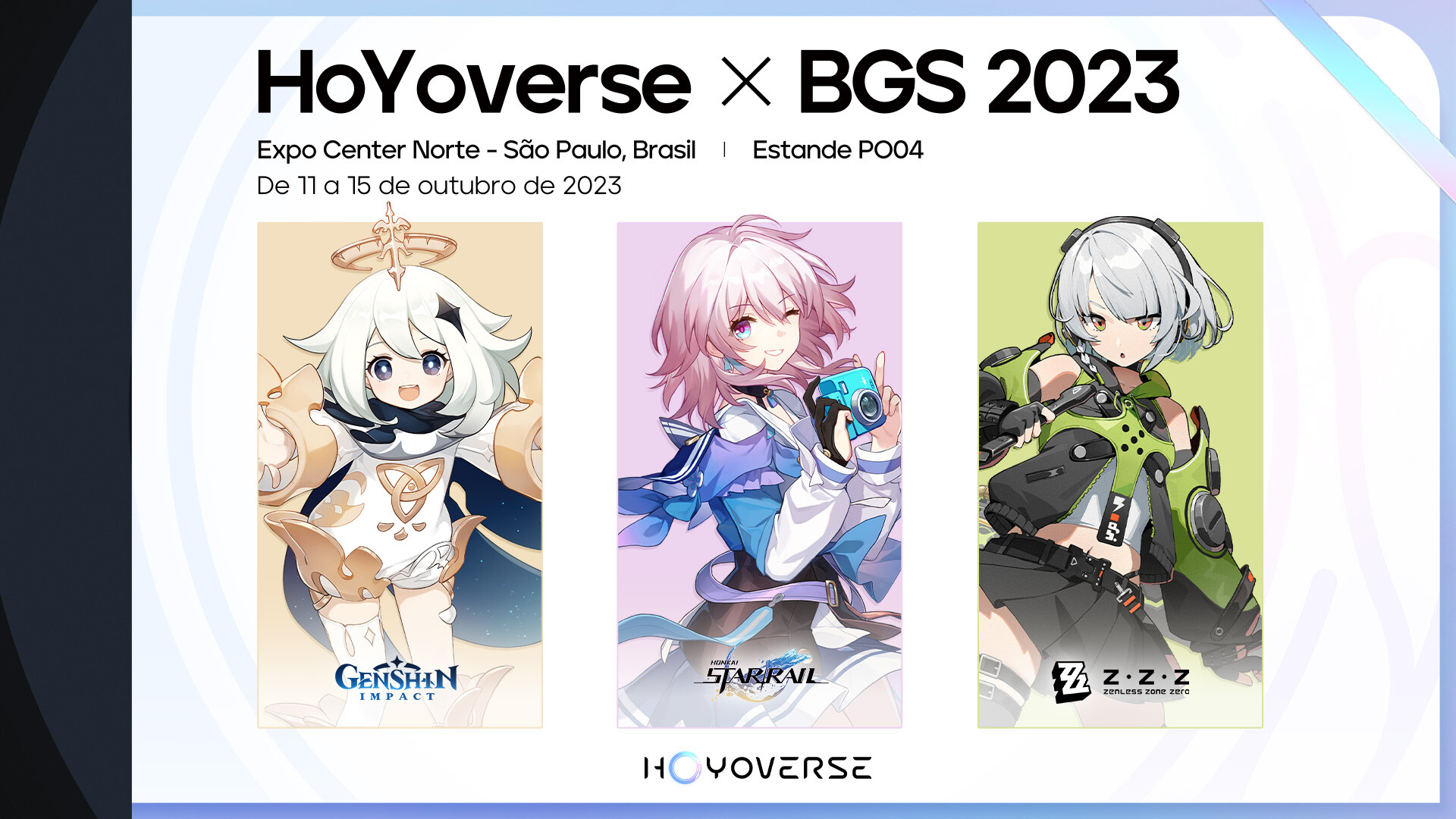 HoYoverse confirma estande na BGS 2023 com Genshin Impact, Honkai Star Rail e Zenless Zone Zero ...