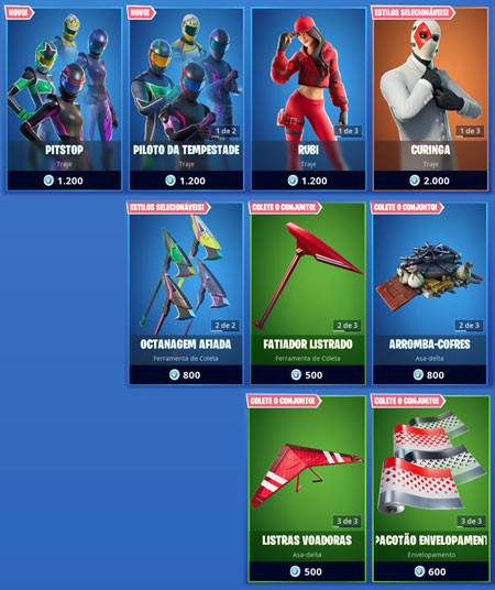 Fortnite: Loja de Itens traz skin Pitstop em 15 de outubro - Millenium