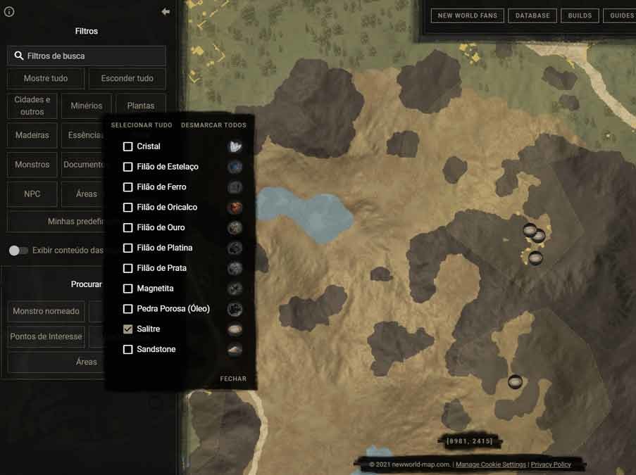 New World: Mapa interativo mostra onde encontrar recursos no MMORPG ...
