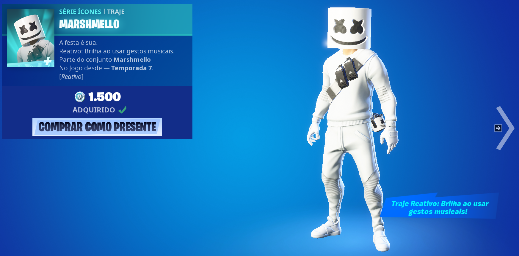 Fortnite: Skin de DJ Marshmello volta à Loja de Itens - Millenium