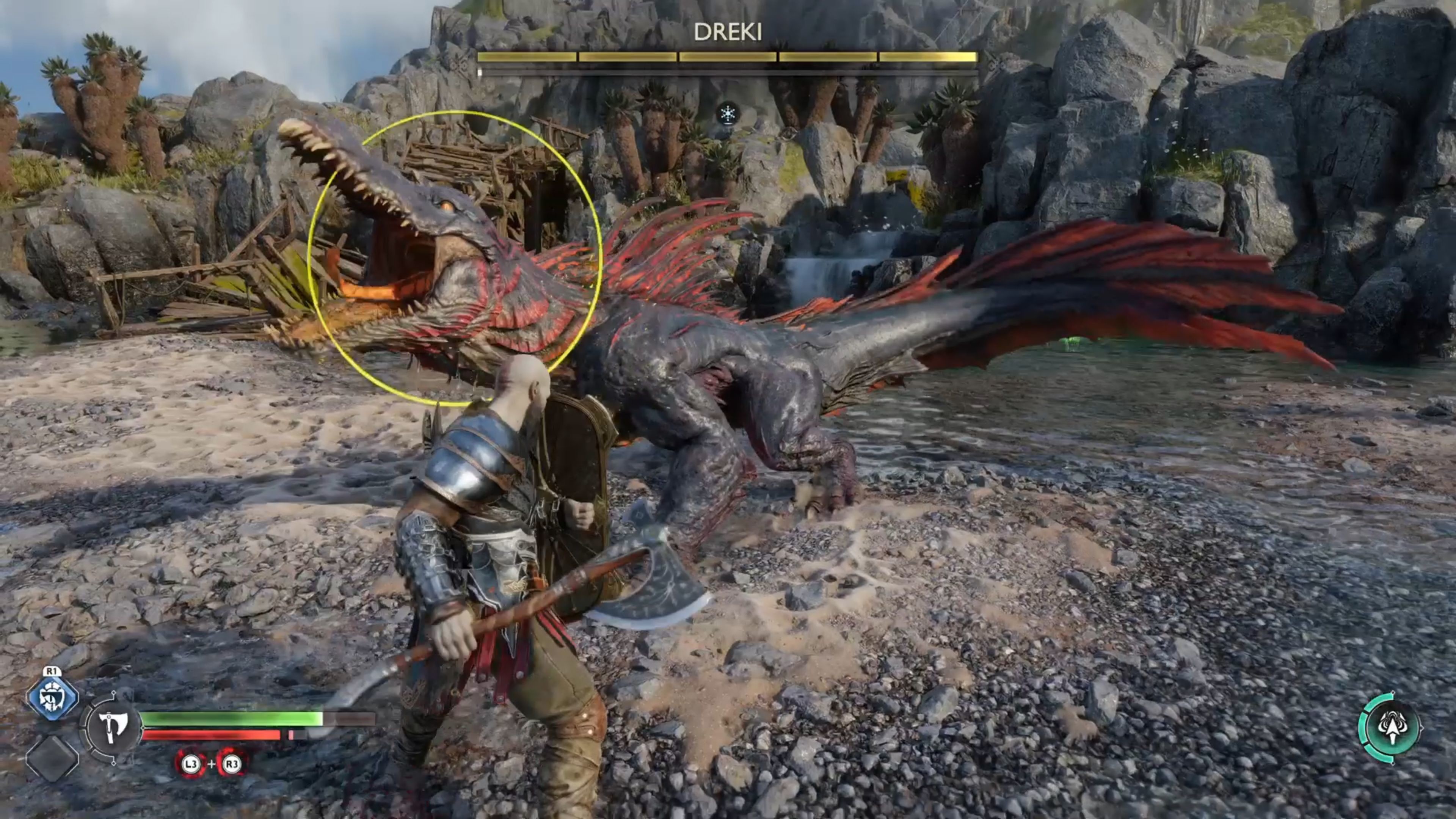 Dreki God of War Ragnarok: como derrotar o chefe crocodilo? - Millenium