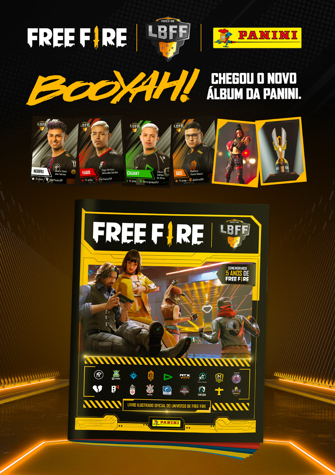 Panini anuncia álbum de figurinhas de Free Fire - Millenium