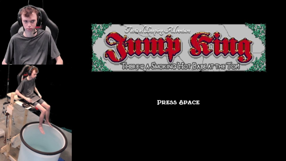 Streamer cria engenhoca com tanque de água para jogar Jump King - Millenium