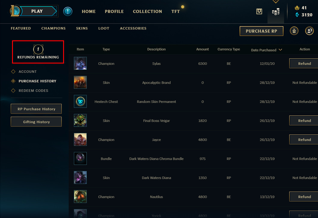 LoL: Reembolso de conteúdos League of Legends com o uso de tokens ...